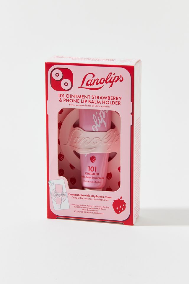 Lanolips 101 Ointment Strawberry & Phone Lip Balm Holder Set | Urban ...