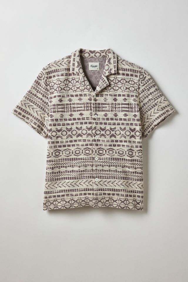 Kuwalla Tee Patterned Jacquard Short Sleeve Shirt | Urban Outfitters