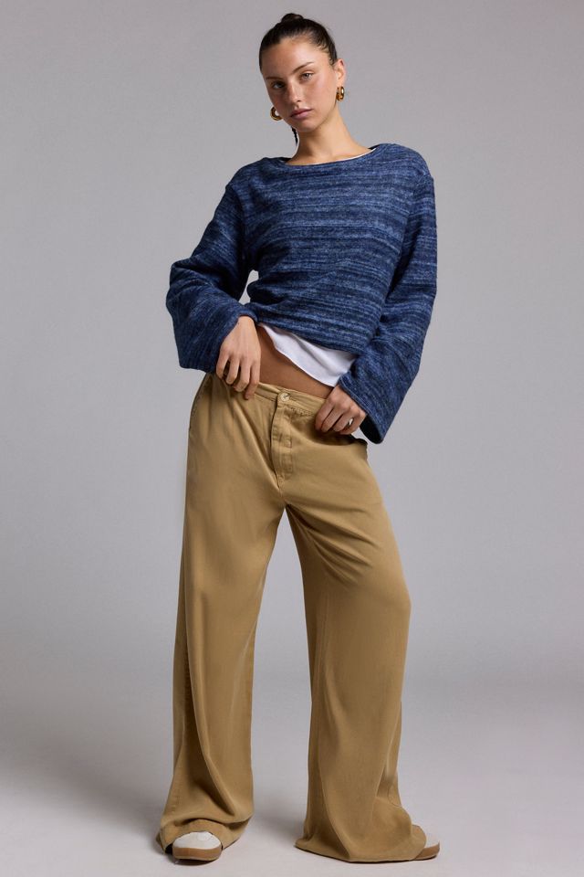 ReMADE By UO Remnants Space Dye Knit Drippy Sleeve Sweater | Urban ...