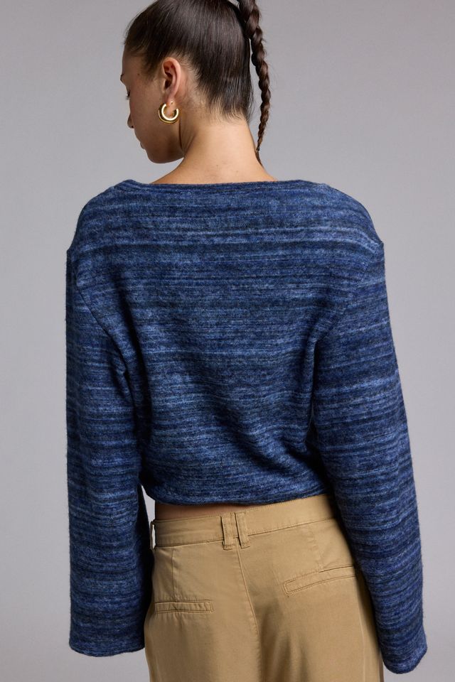 ReMADE By UO Remnants Space Dye Knit Drippy Sleeve Sweater | Urban ...