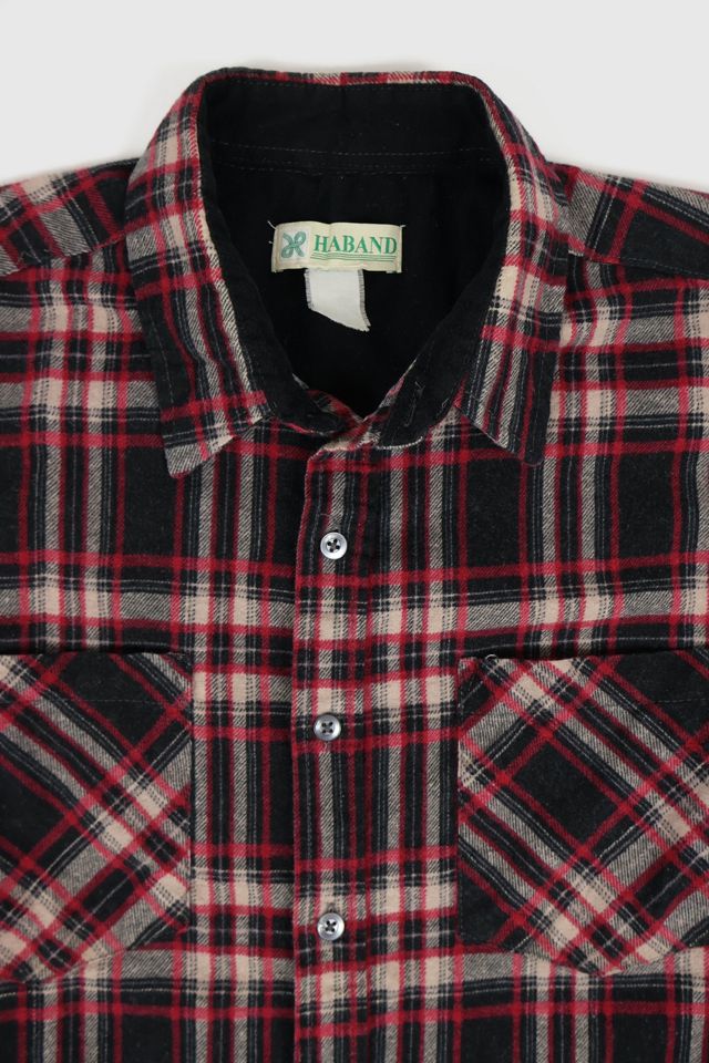 Vintage Black Plaid Button-Down Shirt | Urban Outfitters