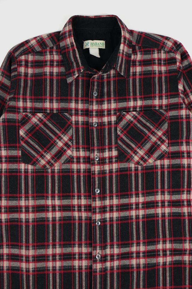 Vintage Black Plaid Button-Down Shirt | Urban Outfitters
