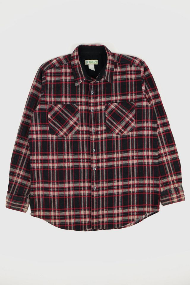 Vintage Black Plaid Button-Down Shirt | Urban Outfitters