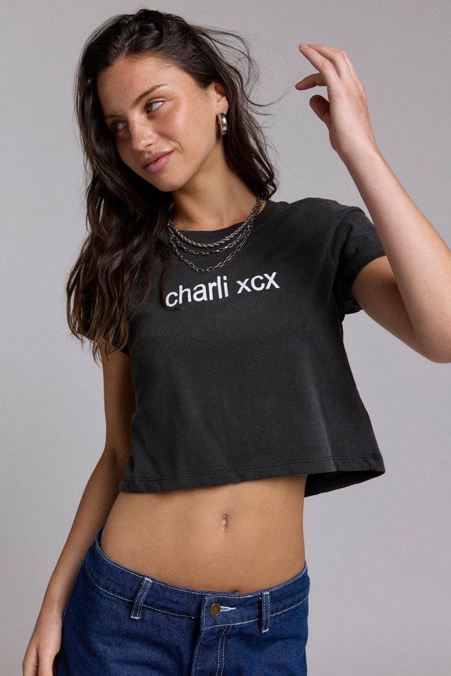 Charli xcx UO Exclusive Brat Wanna Guess Graphic Baby Tee | Urban ...