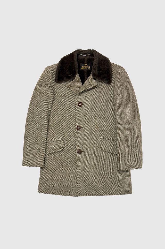 Vintage 1960’s Zero King Fleece Lined Wool Coat Jacket | Urban Outfitters