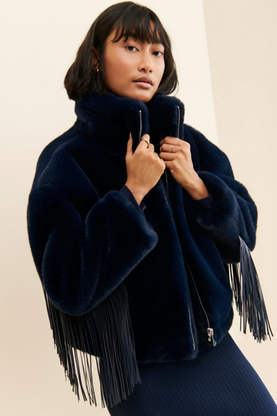 Blue Revival Dancing In The Moonlight Oversized Jacket | Urban Outfitters