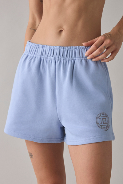 P.E Nation Dusty Blue Output Embroidered Graphic Short | Urban Outfitters