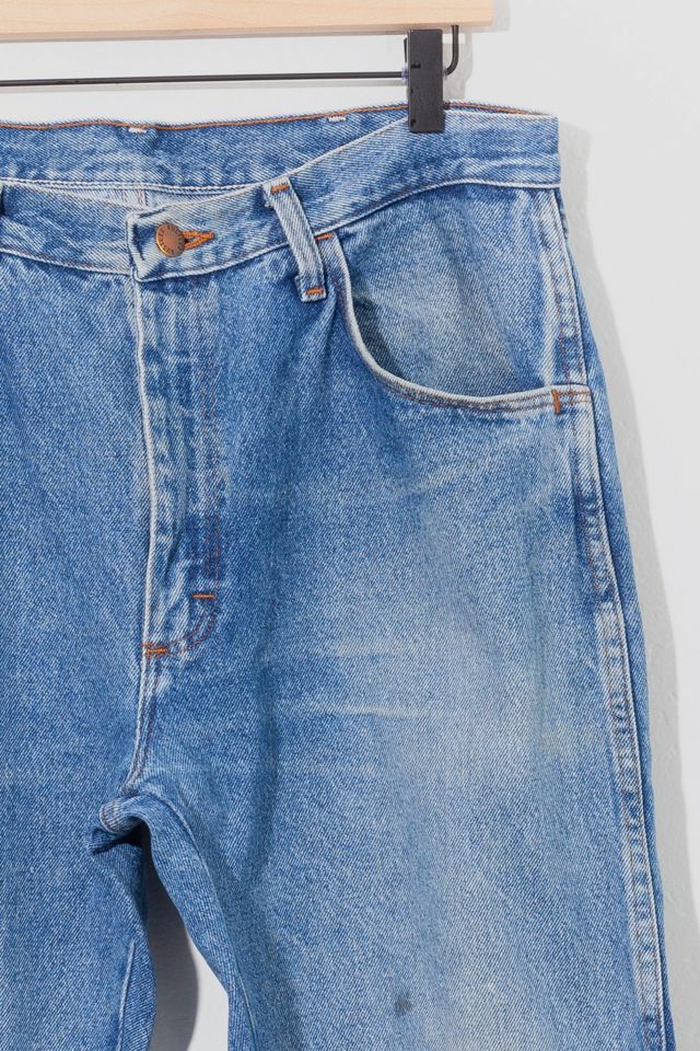 Vintage 1990s Distressed Wash Denim Work Jeans | Urban Outfitters