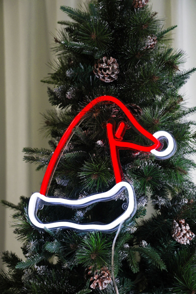 Echo Neon Santa Hat Neon Sign | Urban Outfitters