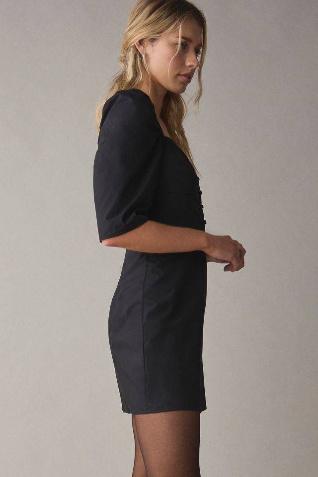 Glamorous Black Square Neck Mini Dress | Urban Outfitters