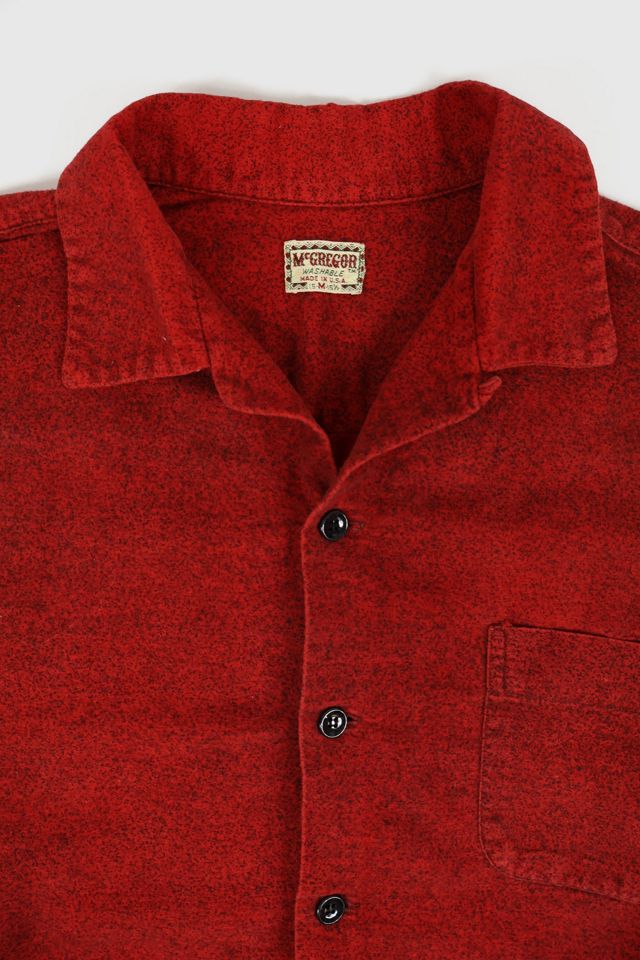 Vintage Red Button-Down Shirt | Urban Outfitters