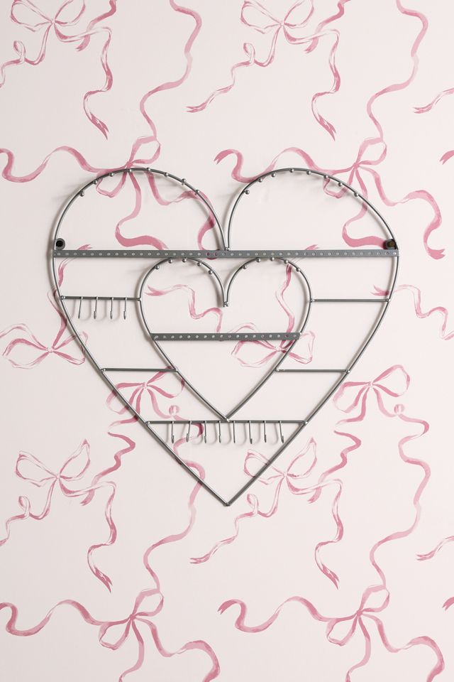 Heart Shape Wall Mounted Jewelry Hanger | Urban Outfitters