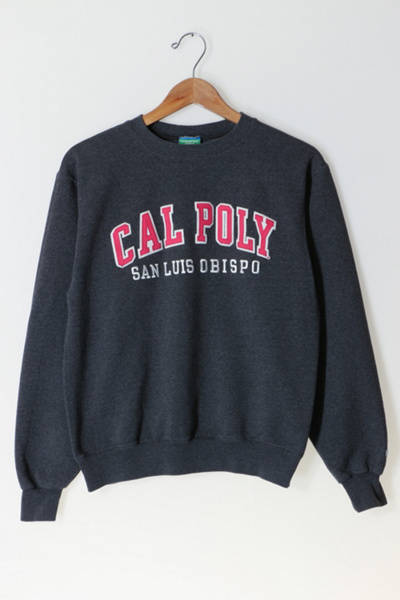 Vintage Champion Cal Poly San Luis Obispo Applique Crewneck Sweatshirt ...