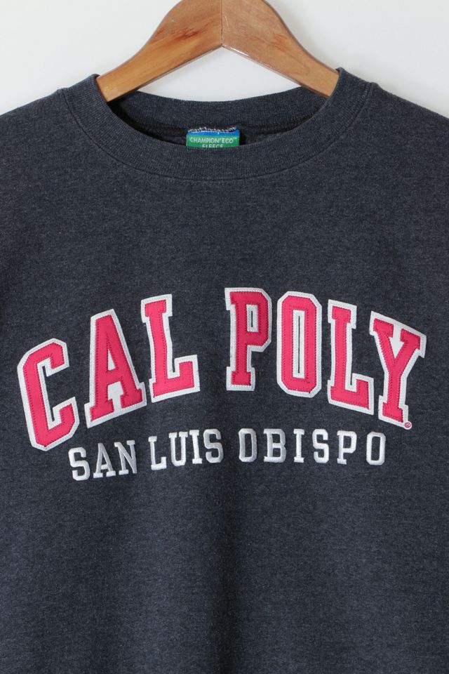 Vintage Champion Cal Poly San Luis Obispo Applique Crewneck Sweatshirt ...