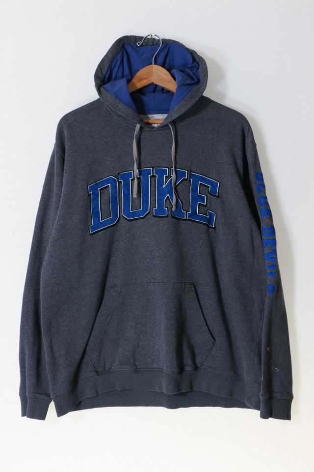 Vintage Champion Duke University Hooded Applique Pullover Sweatshirt ...