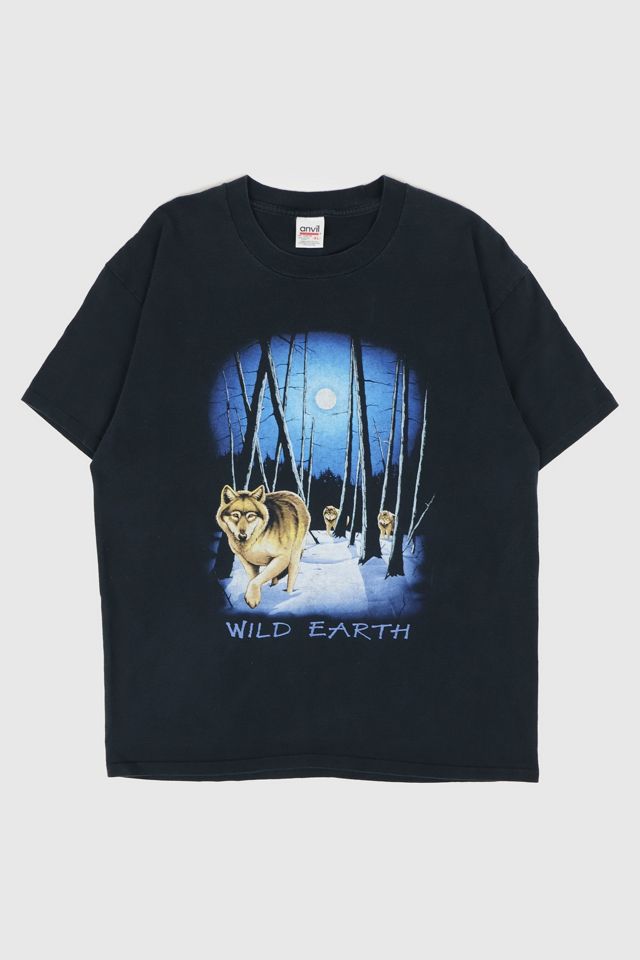 Vintage Wolf Wild Earth Tee | Urban Outfitters