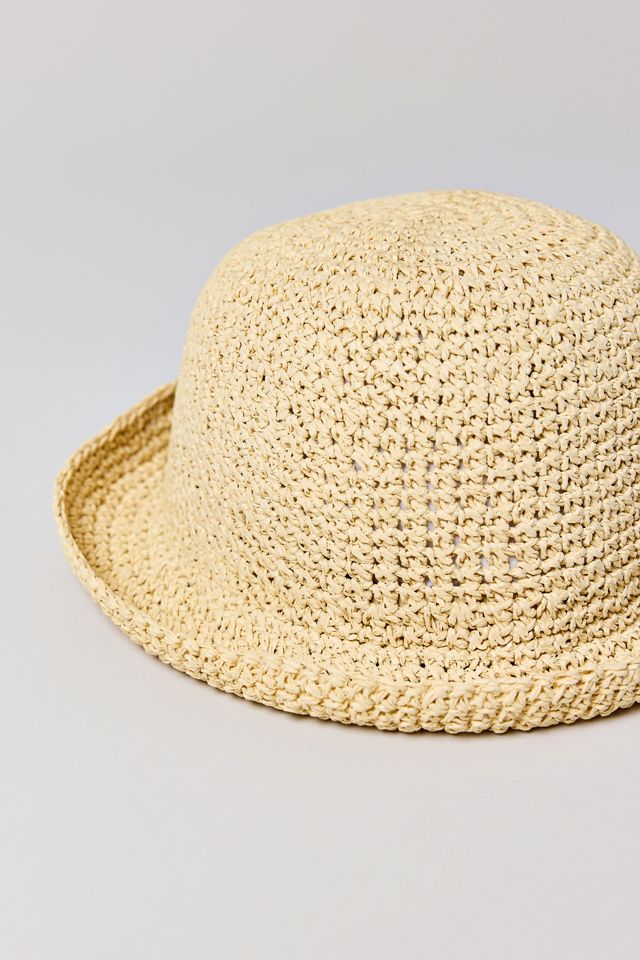 Rolled Straw Bucket Hat | Urban Outfitters