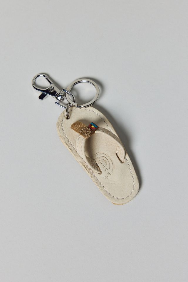Rainbow Premier Leather Sandal Keychain | Urban Outfitters