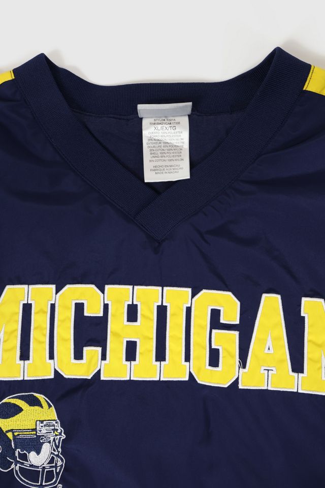 Vintage Michigan Football Pullover Jacket | Urban Outfitters