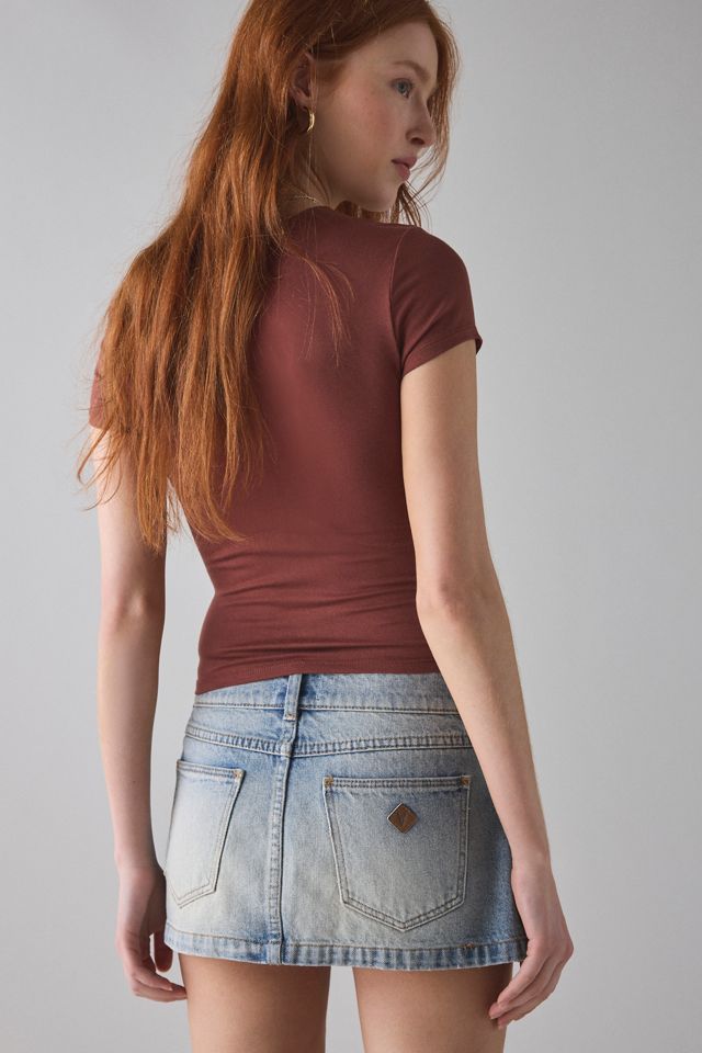 Abrand 99 Caitlin Low-Rise Denim Micro Mini Skirt | Urban Outfitters
