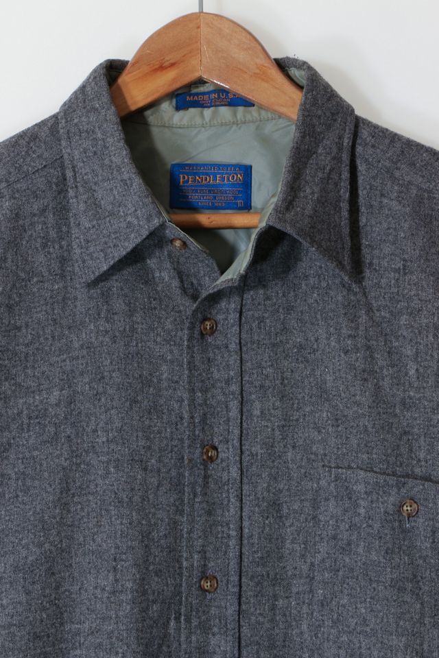 Vintage 1970s Pendleton Virgin Wool Button Down Shirt Made in USA | Urban Outfitters