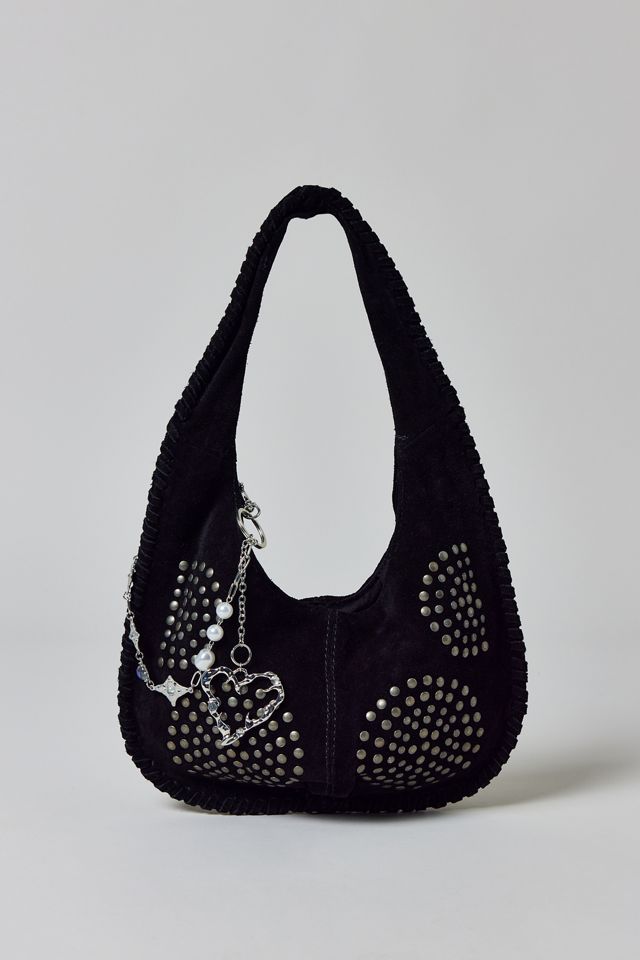 Silence + Noise Ivy Studded Suede Hobo Bag | Urban Outfitters