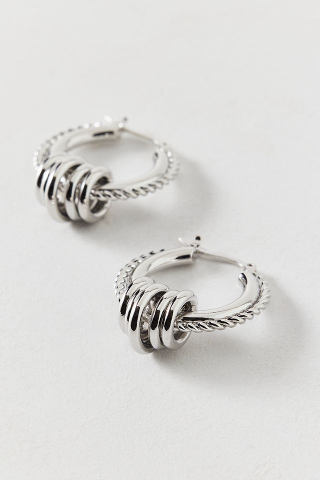 Textured Knot Hoop Earring | Urban Outfitters Canada