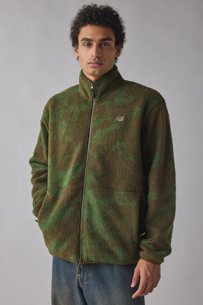 New Balance Printed Hi-Pile Fleece Jacket | Urban Outfitters