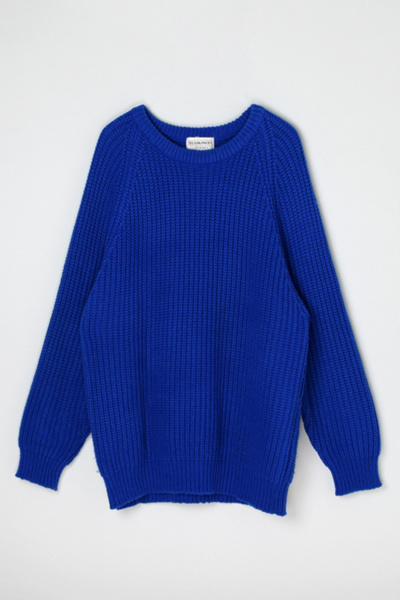 Vintage 90s Deep Blue Knit Sweater | Urban Outfitters