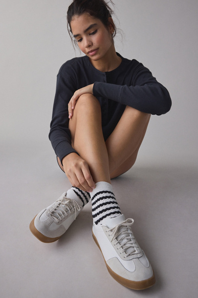 Textured Knit Striped Crew Sock | Urban Outfitters Canada