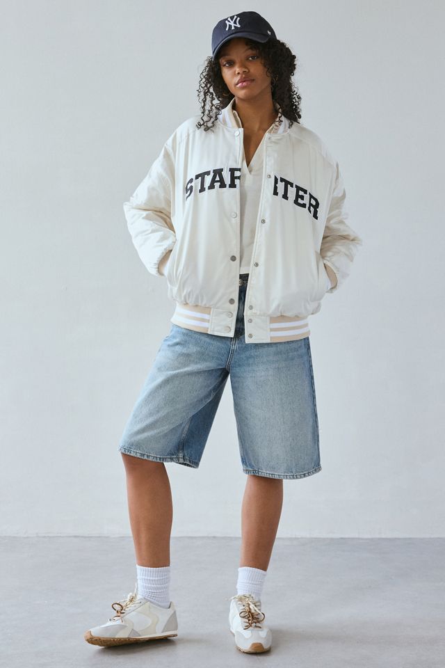 Starter Luxe Satin Varsity Jacket | Urban Outfitters