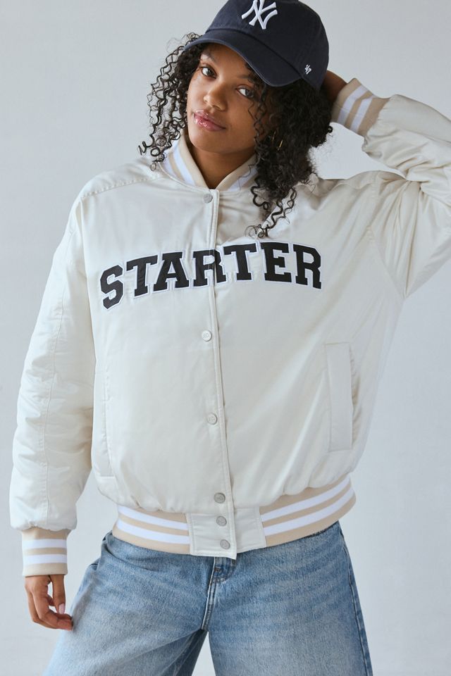 Starter Luxe Satin Varsity Jacket | Urban Outfitters