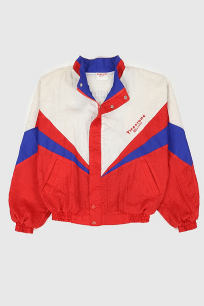 Vintage Firestone Zip Up Windbreaker Jacket | Urban Outfitters