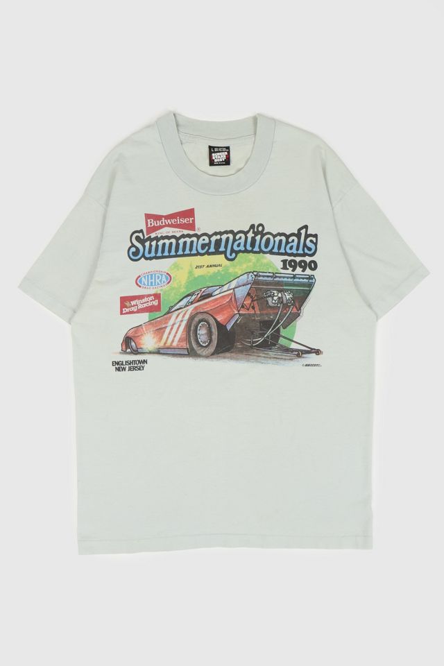 Vintage 1990 Summer Nationals Drag Racing Tee | Urban Outfitters