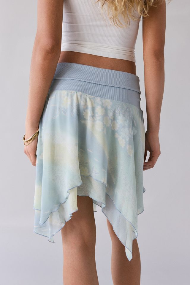 Kimchi Blue Finley Low-Rise Asymmetrical Hanky Hem Midi Skirt | Urban ...
