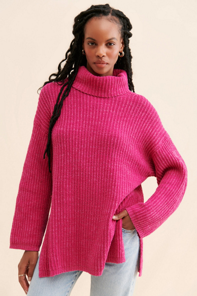 Tatum Turtleneck Tunic Sweater | Urban Outfitters