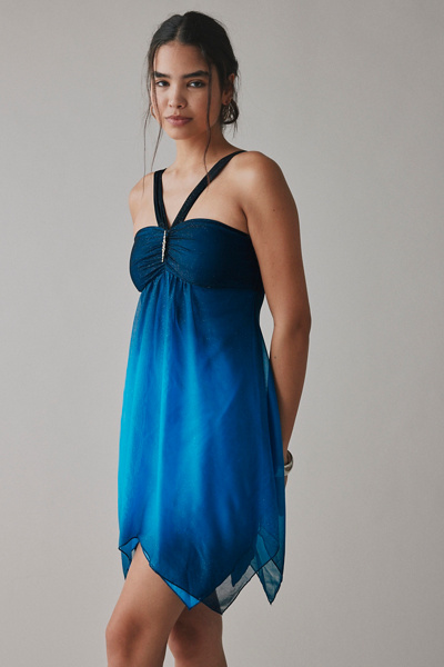 Vintage Ombre Hanky Hem Mini Prom Dress | Urban Outfitters
