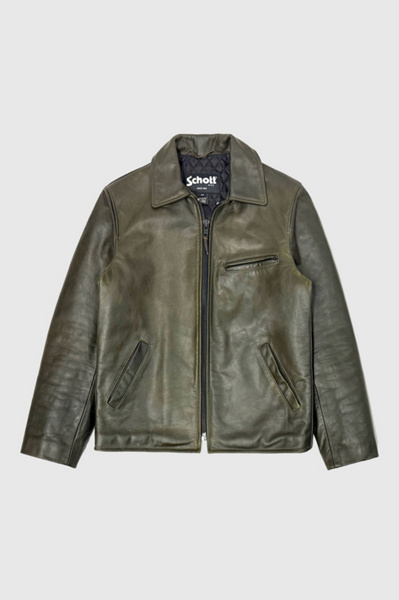 Vintage 2000’s Schott NYC Cropped Waxy Heavyweight Leather Jacket | Urban Outfitters