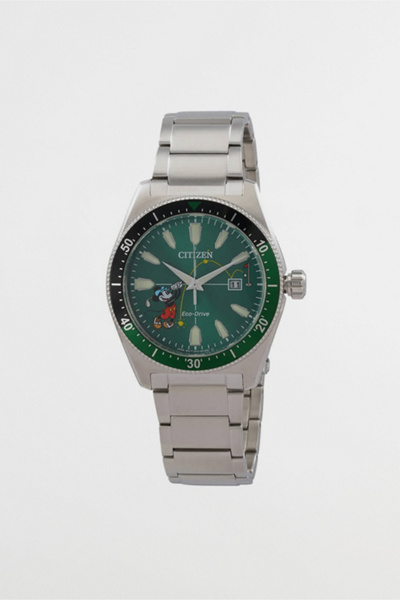 Citizen Green Dial Tee Time Mickey Watch | Urban Outfitters