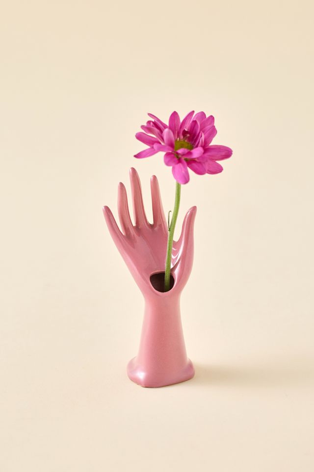Vintage Pink French Hand Ceramic Vase | Urban Outfitters