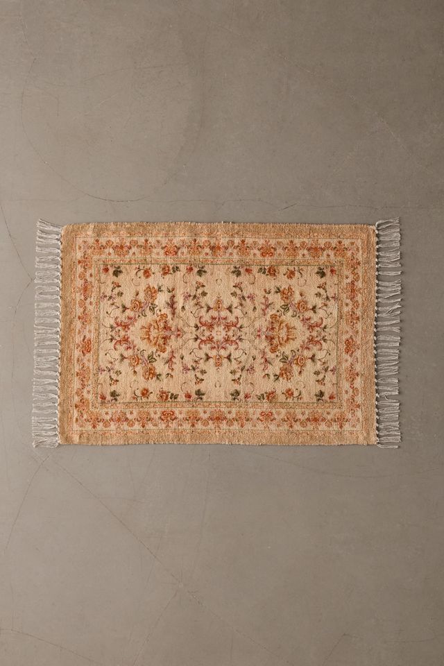 Lola Floral Digital Printed Chenille Rug | Urban Outfitters