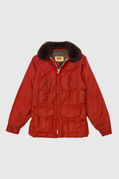 Vintage 1970’s Fleece Collar Quilted Down Jacket | Urban Outfitters