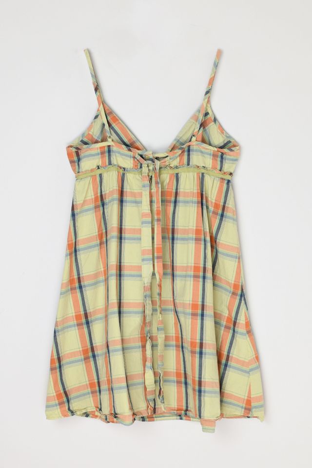 Vintage Y2k Plaid Mini Dress | Urban Outfitters
