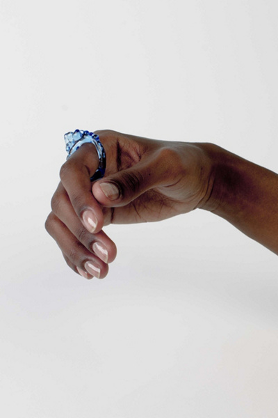 Rain and Rivers Handmade Bubble Crown Glass Ring | Urban Outfitters