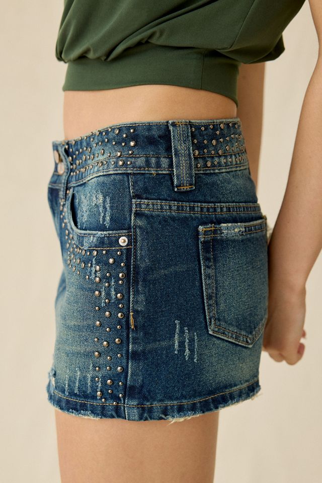 BDG Game Day Low-Rise Denim Micro Mini Skirt | Urban Outfitters
